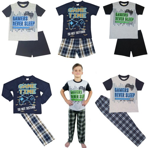 Boys Gamer Gaming Pyjamas Long Short Gamer Gaming Pyjamas 7-13 Years | eBay