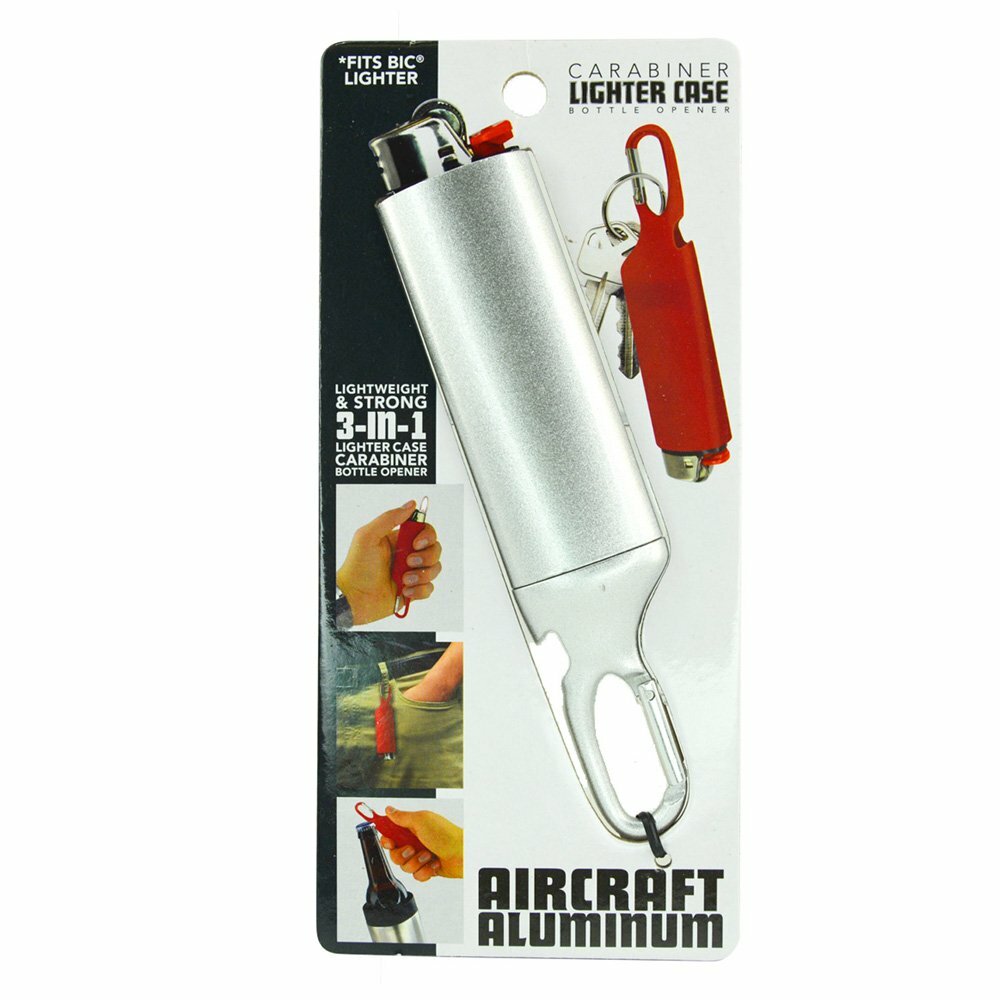 Lighter Case For Bic lighter/Carabiner Bottle Opener 3 in 1 | eBay