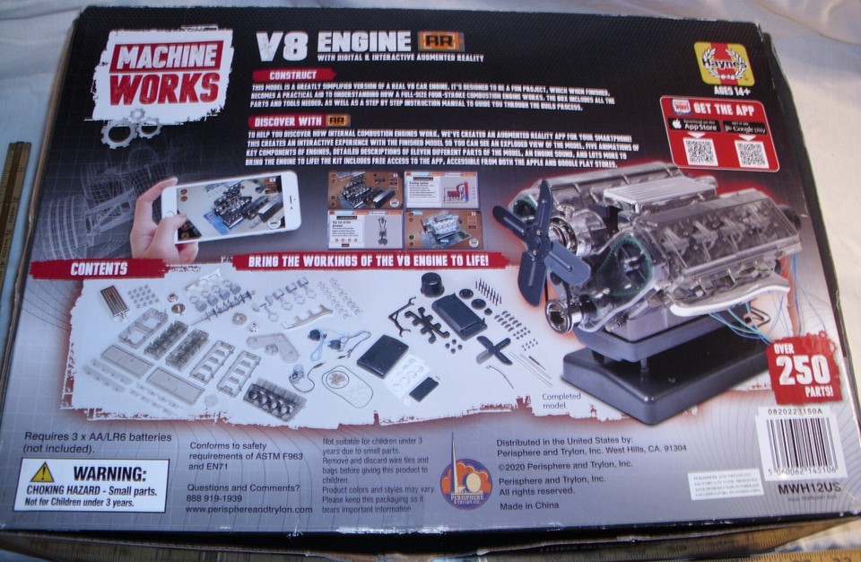 HAYNE'S MACHINE WORKS V8 ENGINE PLASTIC MODEL KIT BOXED 723736132592| eBay