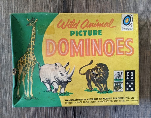 Wild Animal Picture Dominoes - Target Games by John Waddington Ltd 1968 ...