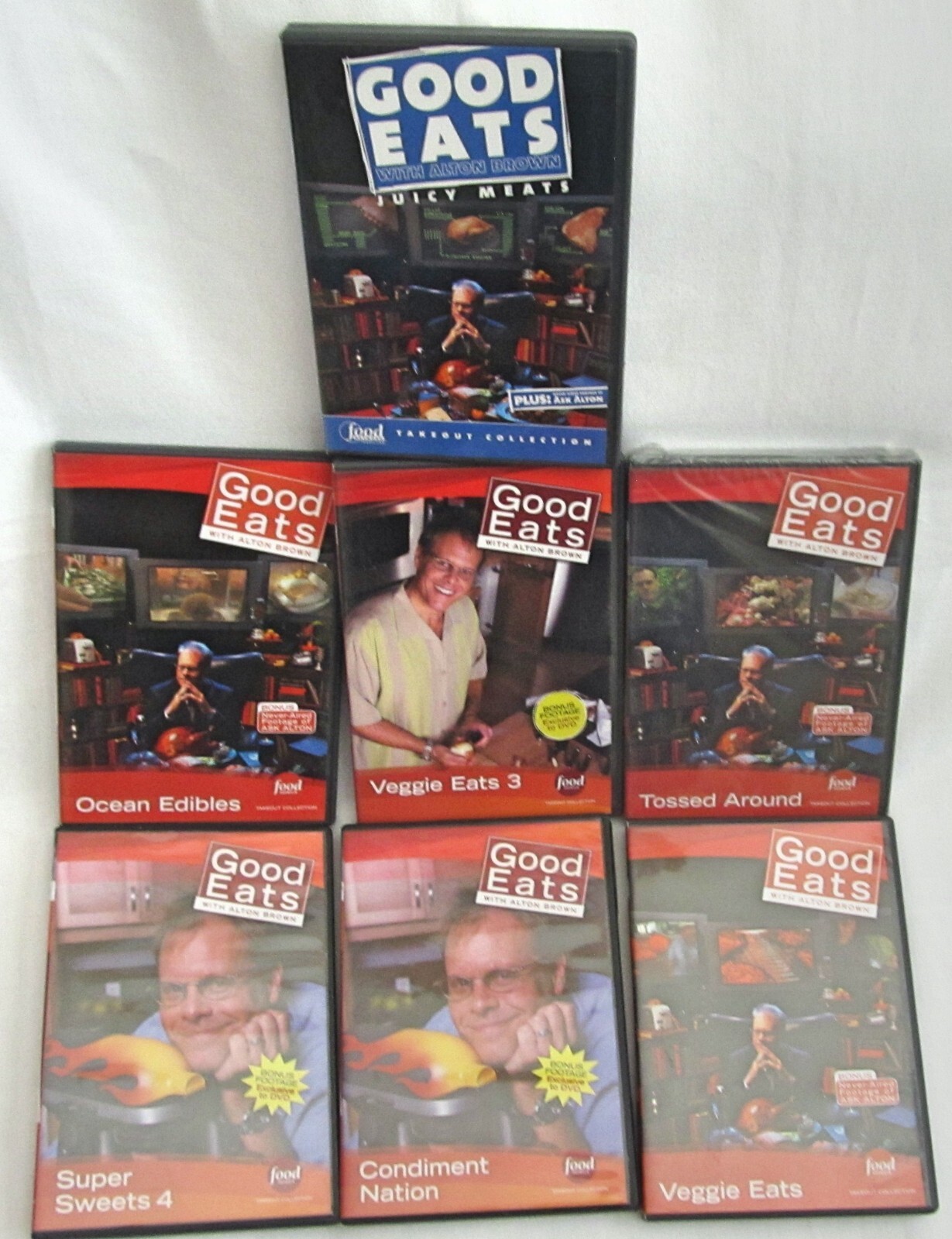 Good Eats With Alton Brown Food Network Cooking DVD's DVD Lot of 7 1 ...