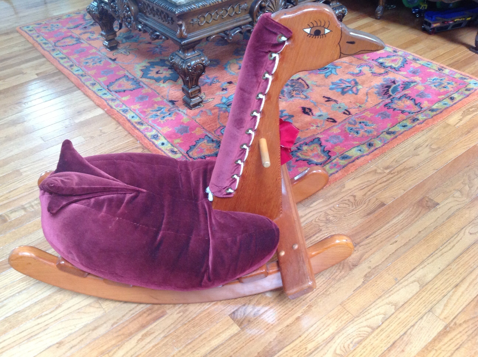 Christmas Goose Custom made by Amish mother goose rocking chair seat ...