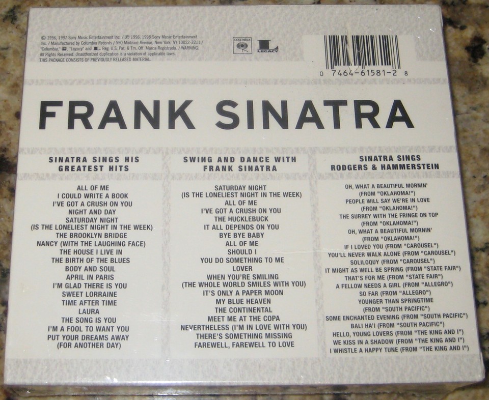 The Collection [Box Set] by Frank Sinatra (CD, Sep-2000, 3- Discs, Sony ...