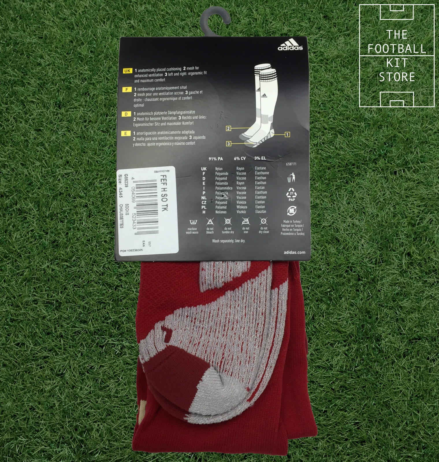 Spain Home Socks - Genuine adidas Football Socks - España - All Sizes ...