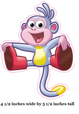 Boots Monkey Wall Decal Dora the Explorer Vinyl Sticker Peel and Stick ...