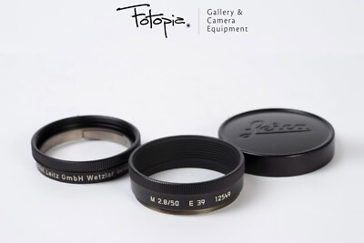 Leica 12549 Lens Hood / SOOGZ Filter Adapter / A42 Metal Cap Set ...