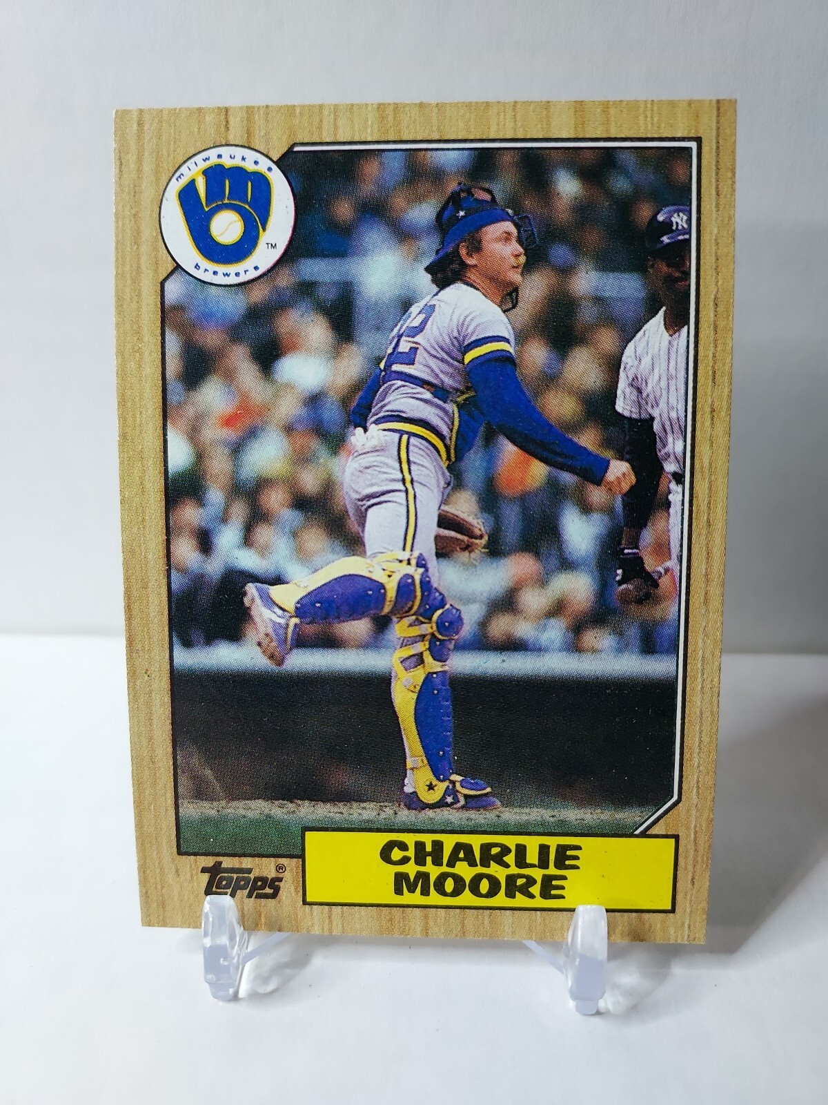 1987 Topps Baseball #676 Charlie Moore Milwaukee Brewers | eBay