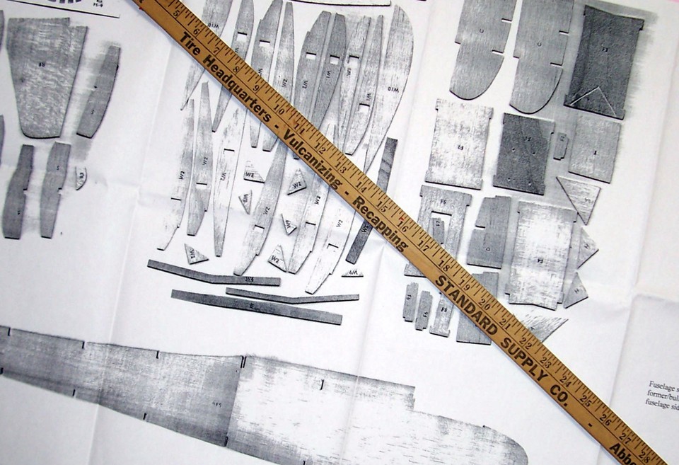 Both MINNIE MAMBO & NOMAD PLANS + PARTS PATTERNS 1/2A Size RC Model ...