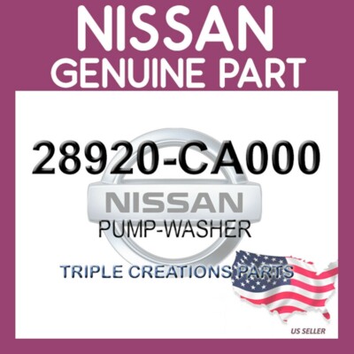 Genuine Nissan OEM 28920-CA000 PUMP WINDSHIELD WASHER 28920CA000 | eBay