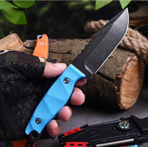 Small Fixed Blade Tactical Hunting Knife with Sheath,Fire Starter ...