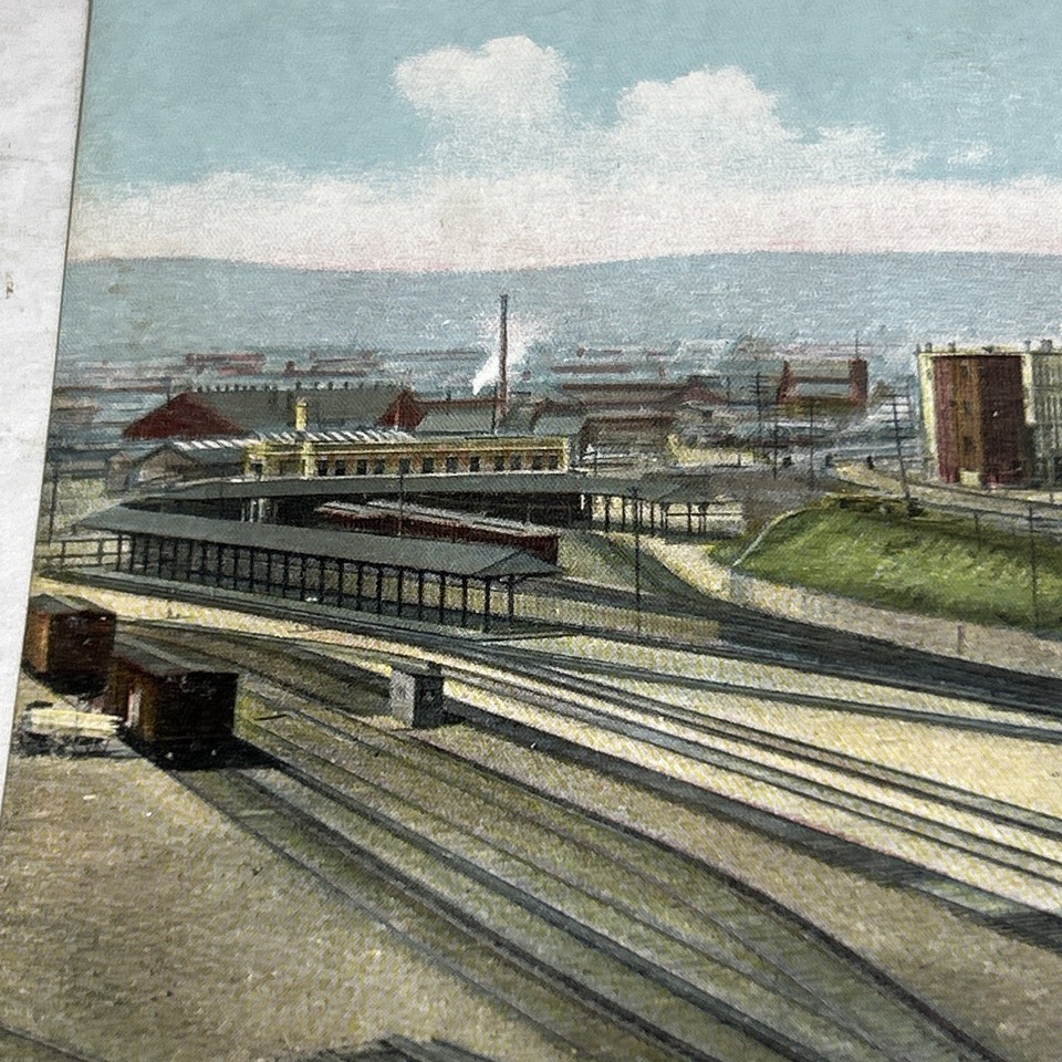 POSTCARD SCRANTON,PA UPPER LACKAWANNA AVE & LAUREL LINE R.R. STATION | eBay