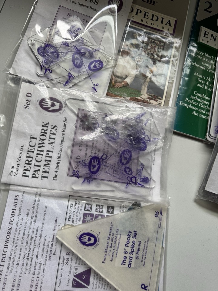 Marti Michell Perfect Patchwork Templates Set 10 Complete Sets +PLUS+ ...