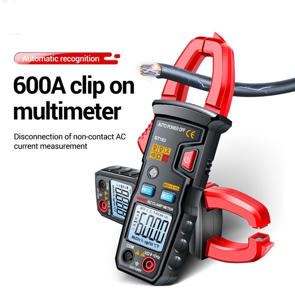 ST183 Clamp Multimeter with Low Power Indicator for Battery Management ...