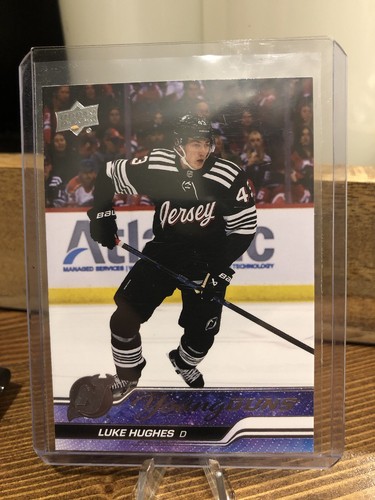 2023-24 Upper Deck Luke Hughes Young Guns #248 UD Series 1 Rookie | eBay