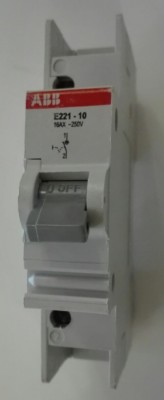 ABB E221 10 INTERRUTTORE UNIPOLARE 16A-250V | eBay