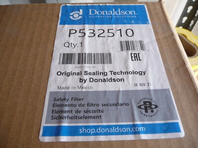 Donaldson Filtration Safety Filter Element P532510 | eBay