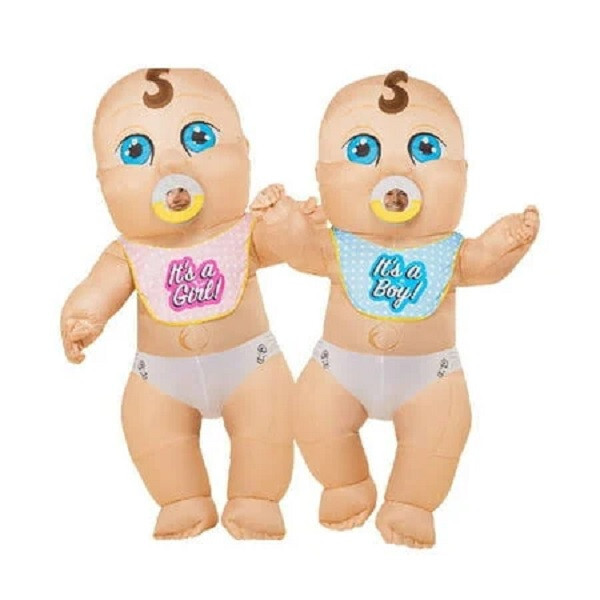 Unisex Baby Inflatable Adult Costume reversible bib boy girl gender ...