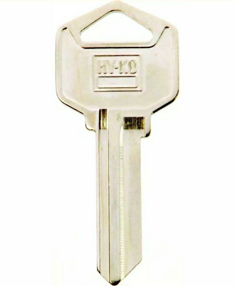 HY-KO 11010EZ1 Key Blank, Brass, Nickel, For LSDA Cabinet, House Locks ...