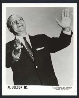 1960s AL JOLSON JR Vintage Original Photo ALBERT PETER LOWE PERFORMER ...