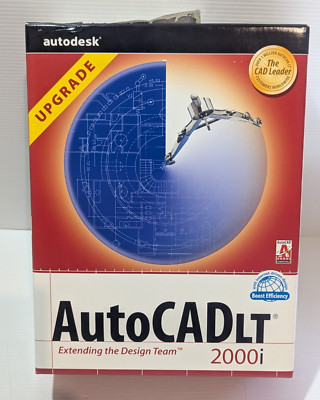 Autodesk AutoCAD LT 2000 Cds & Serial Number WIN 95/98/NT NEW UNOPENED ...