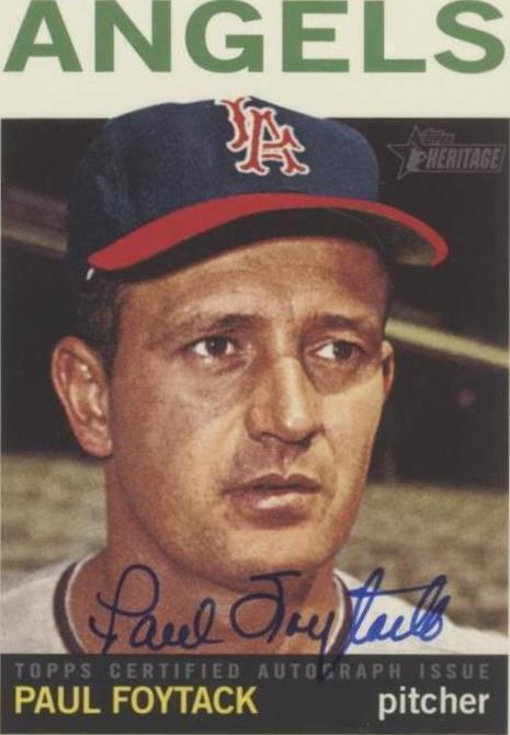 2013 Topps Heritage - Real One Autographs Paul Foytack #ROA-PF (AU) for ...