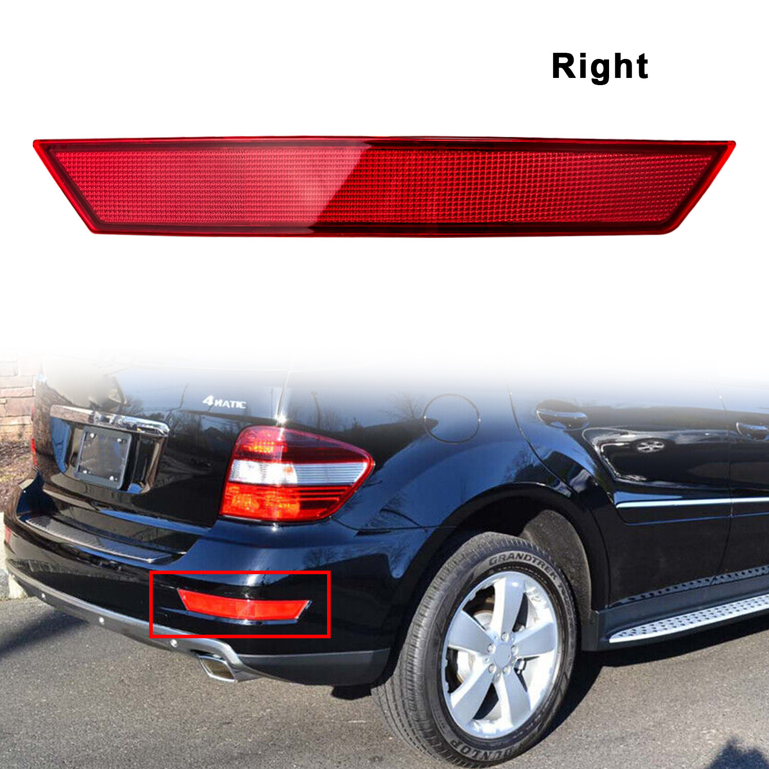 Rear Right Bumper Reflector For Mercedes ML-Class ML320 ML350 ML550 ...