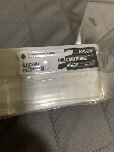 GENUINE Epson SJIC8(K) Black Ink Cartridge For TM-J7000/J7500/J9000 ...