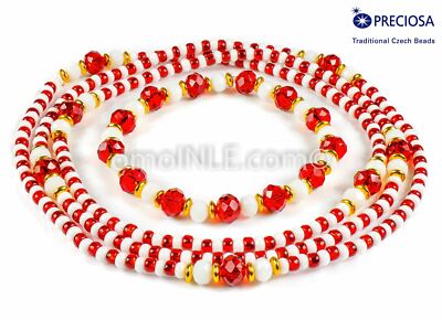SHANGO SET DE COLLAR CON IDDE DE CUENTAS CHEKAS GENUINAS CZECH BEADS ...