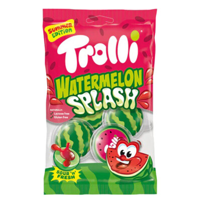 Trolli Watermelon Splash 4er Gummibonbons mit flüssigem Kern 75g | eBay.de