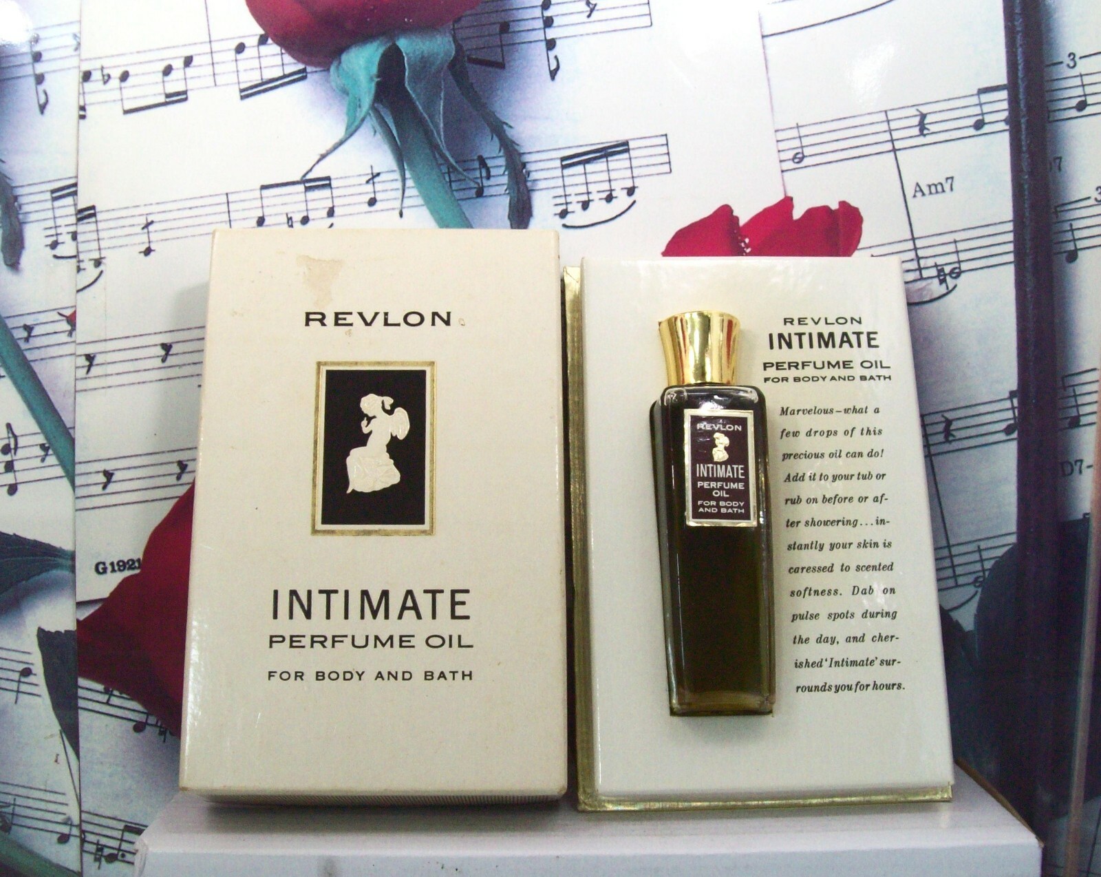 Revlon Intimate Perfume Oil For Body And Bath 1.0 FL. OZ. WB. Vintage ...