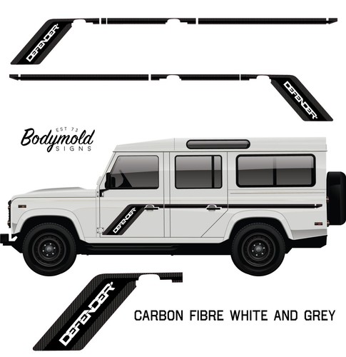 Land Rover DEFENDER 110 Stripes/Graphics full set for both sides | eBay