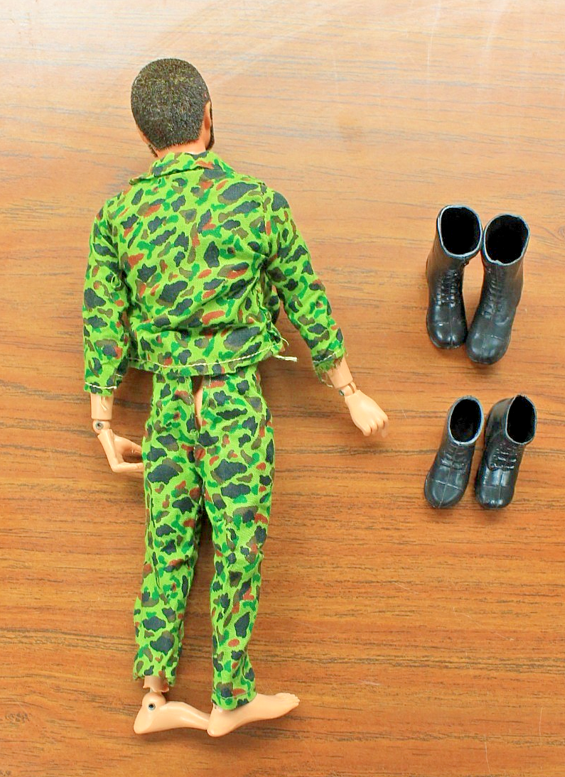 1964 GI Joe Adventure Team Talking Flocked Brown Hair Beard Hasbro USA ...