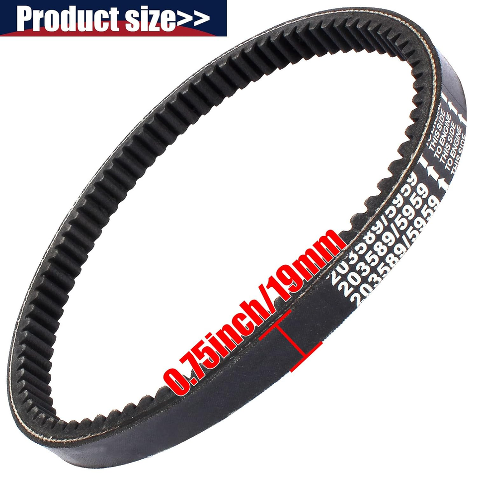 LIYYDS 3 PCS Drive Belt Compatible with Coleman KT196 Go Kart ...
