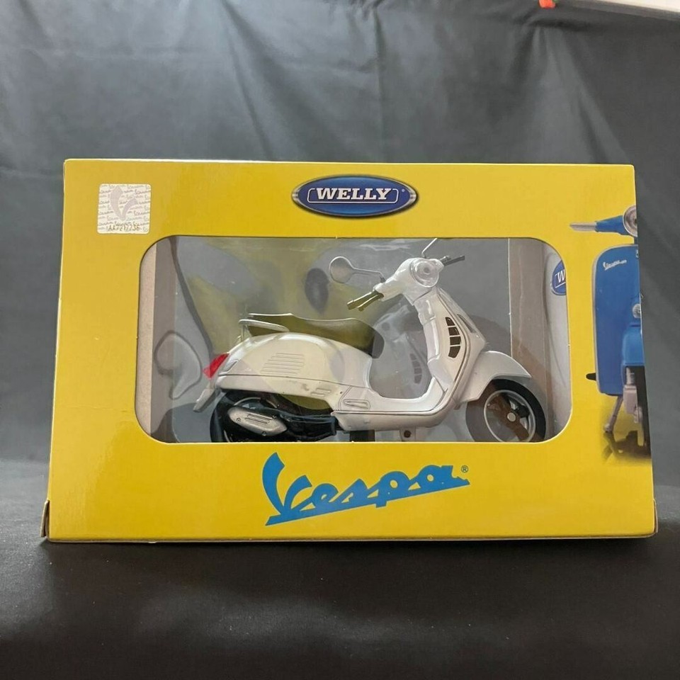 Wellly Motorcycle Toy Vespa 2017 White Model Moped Minicar Car ...