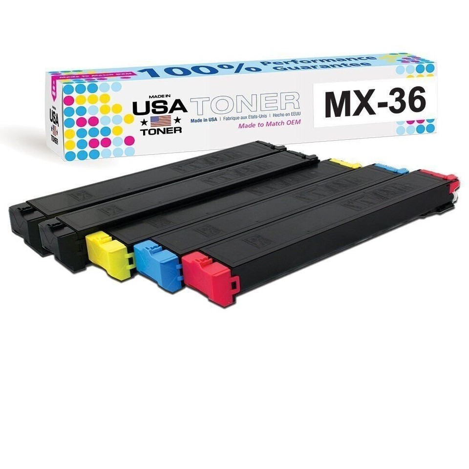 Compatible Toner for Sharp MX-36NT, MX-2640, MX-2610,MX-3640N CMYK (set ...