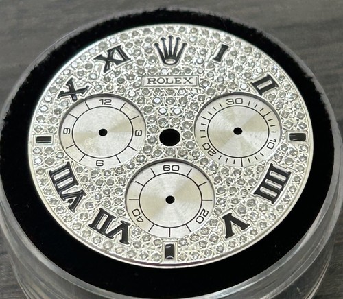 Rolex Cosmograph Daytona Custom Pave Diamond Roman Dial For 116529 ...
