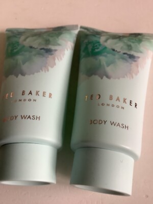 Ted baker green packaging body wash 50ml travel size NEW x2 🌿 | eBay UK