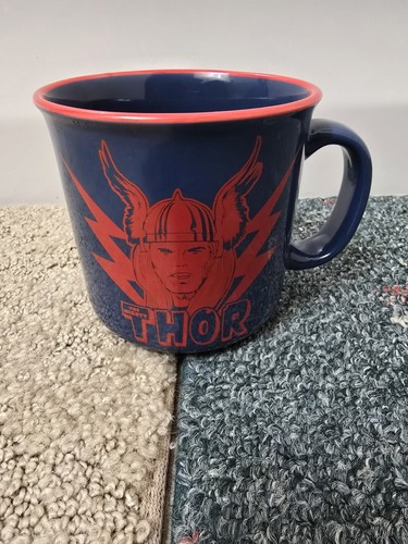 THOR MARVEL MUG 20 oz Large Blue & Red Ceramic Mug-Very Cool!-SALE ...