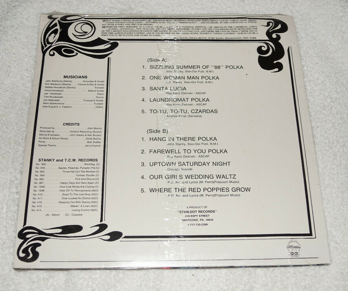 LP : Stanky and the Coalminers - Losing Control - SEALED Polka | eBay