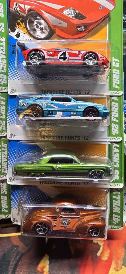 Hot Wheels Reg. Treasure Hunt Lot 20 Cars, Years 07 - 12 (Free Shipping ...