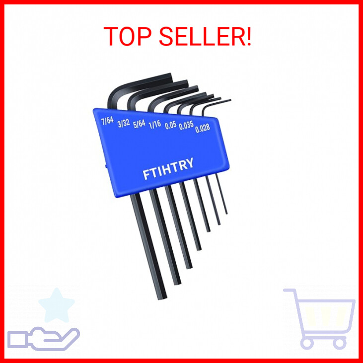 FTIHTRY 7pcs SAE Mini Hex-L Key Allen wrench, Small Allen wrench 0.028 ...