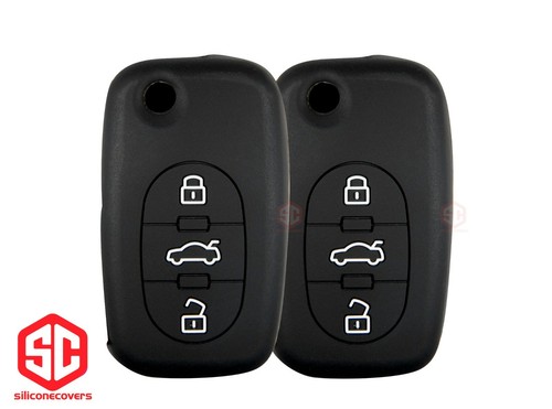 2x New Key Fob Remote Fobik Silicone Cover Fit / For Audi | eBay