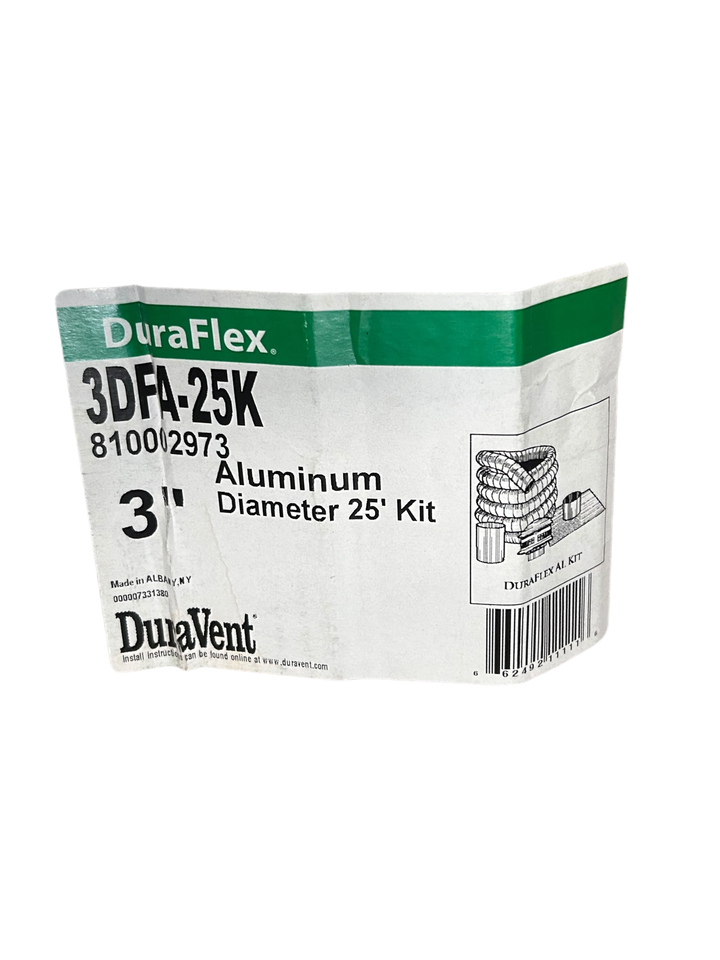 DuraVent, DuraFlex, 3DFA-25K, Aluminum Liner Kit, 3" x 25' | eBay
