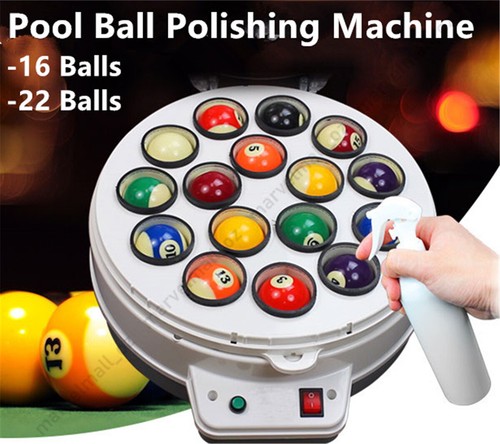 Billiard Pool Ball Cleaning Polishing Machine Snooker 22Balls American ...