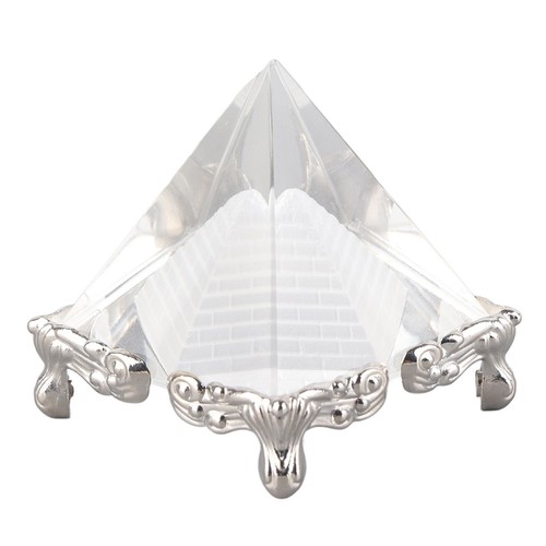 Creative Crystal Pyramid Quartz Stone Carving Figurine Home Decoration ...