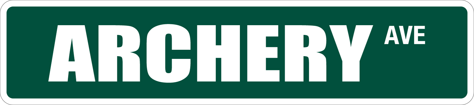 *Aluminum* Archery 4" x 18" Metal Novelty Street Sign SS 359 | eBay
