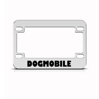 Metal Bike License Plate Frame Dogmobile Dogs Dog Style B Motorcycle ...