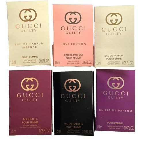 Gucci Guilty Women Perfume Collection Sample Spray Vials 6Pc Set | eBay