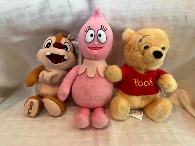 Disney Winnie the Pooh Dale Chipmunk Foofa 10" Plush Soft Toy Stuffed ...