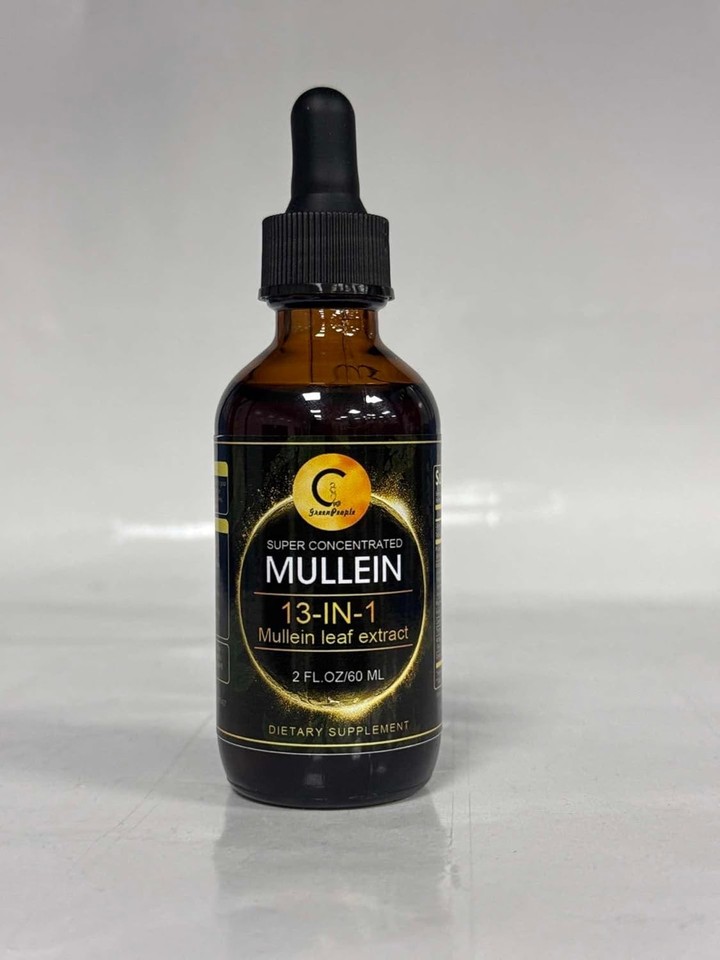 Mullein Leaf Extract Drops for Lung for Respiratory, Immune & Digestive ...